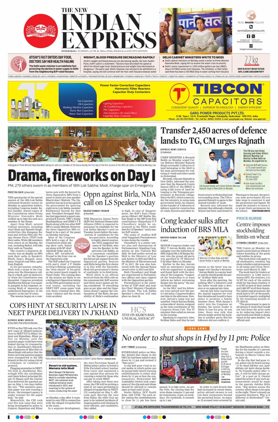 Get digital access to The New Indian Express Hyderabad - June 25, 2024 ...