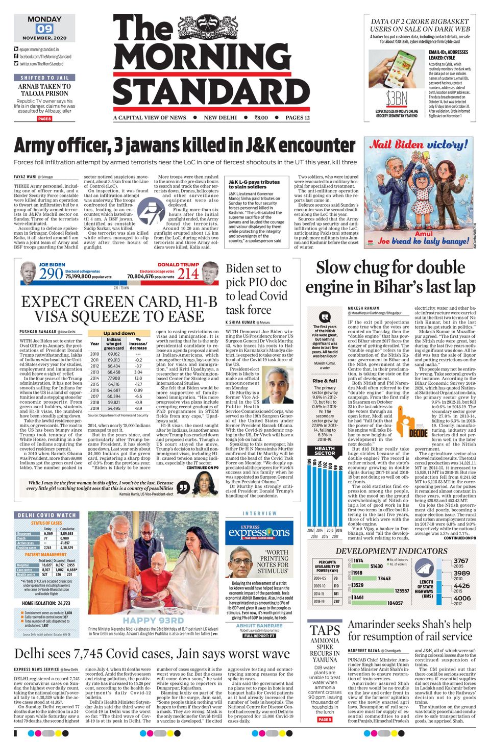 Get digital access to The Morning Standard - November 09, 2020 issue ...
