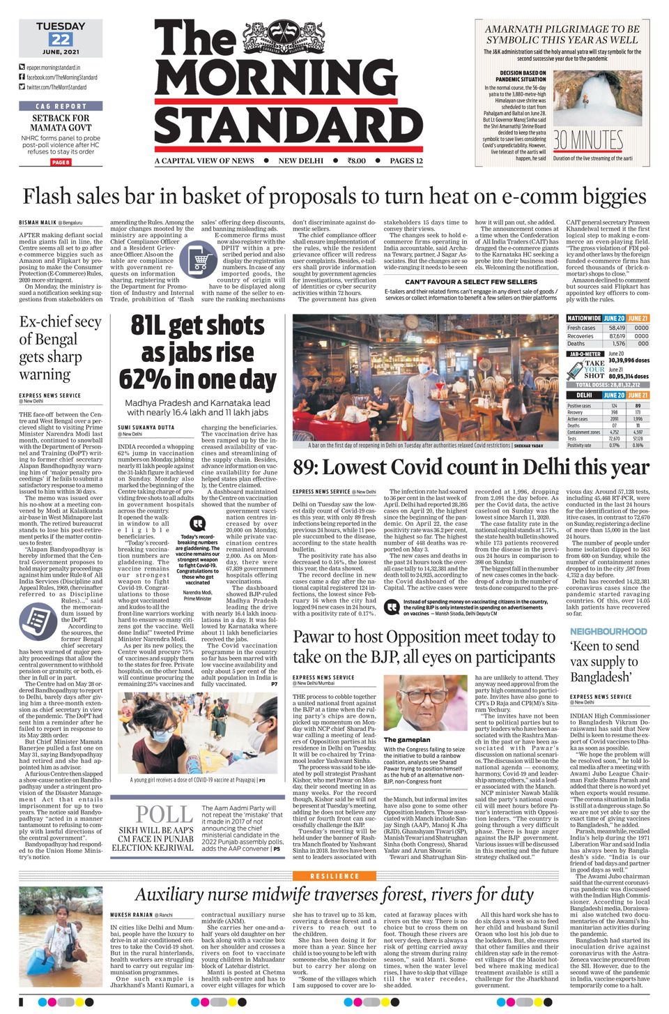 The Morning Standard-June 22, 2021 Newspaper - Get your Digital ...