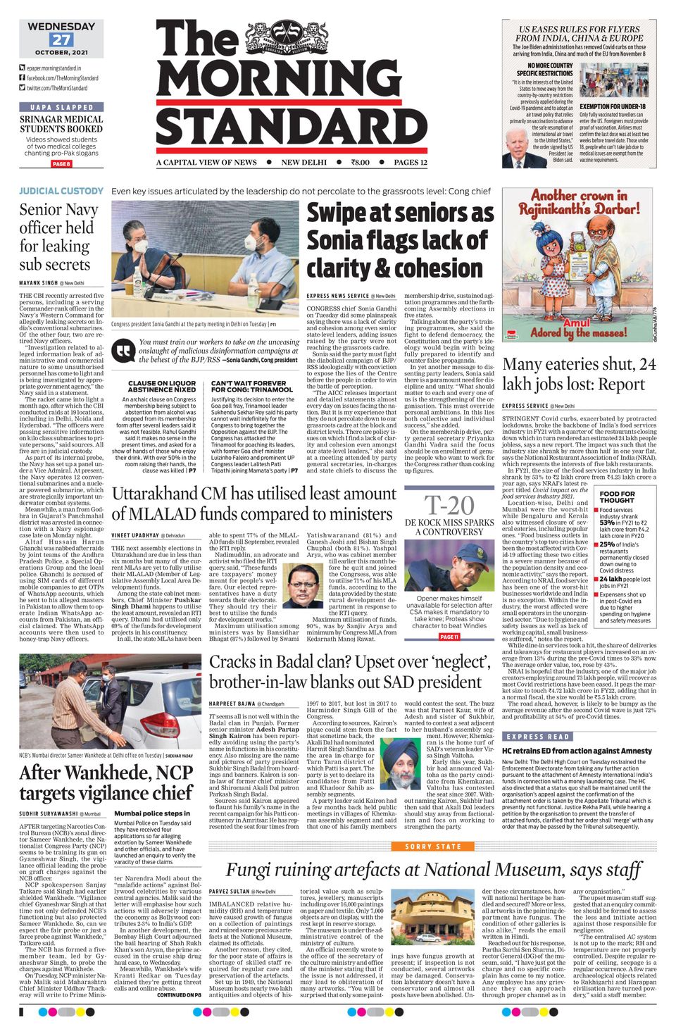 The Morning Standard-October 27, 2021 Newspaper