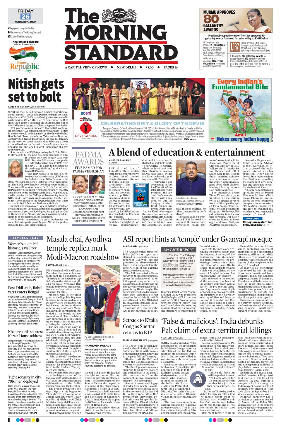 Get digital access to The Morning Standard - January 26, 2024 issue ...