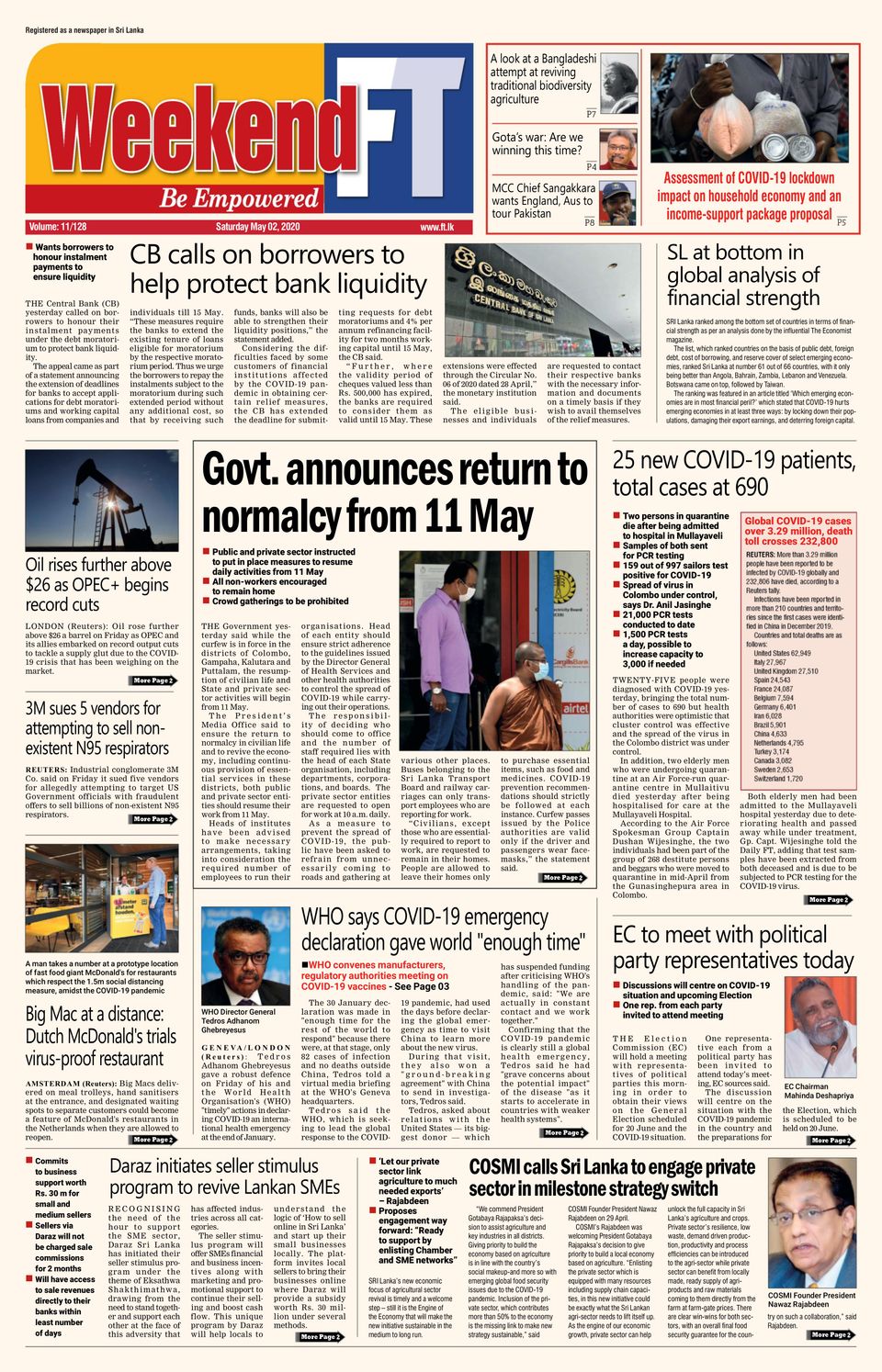 Daily FT-May 02, 2020 Newspaper - Get your Digital Subscription