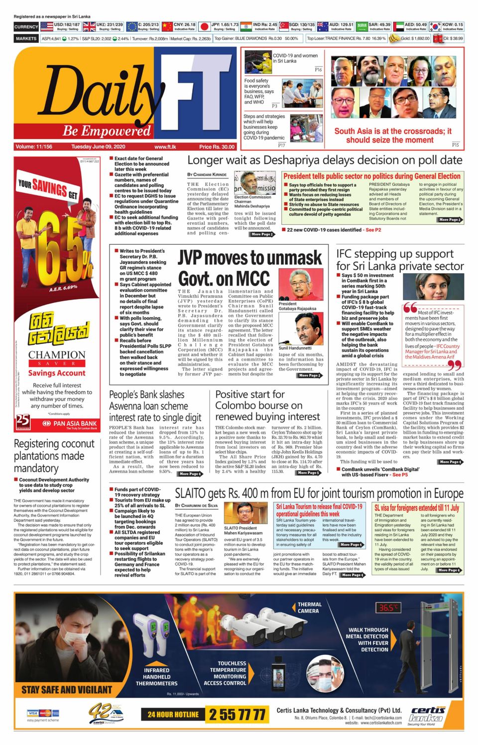 Daily FT-June 9, 2020 Newspaper - Get your Digital Subscription