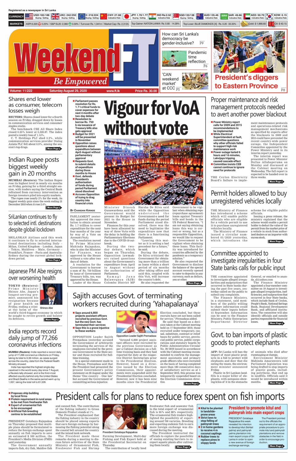 Daily FT-August 29, 2020 Newspaper - Get your Digital Subscription