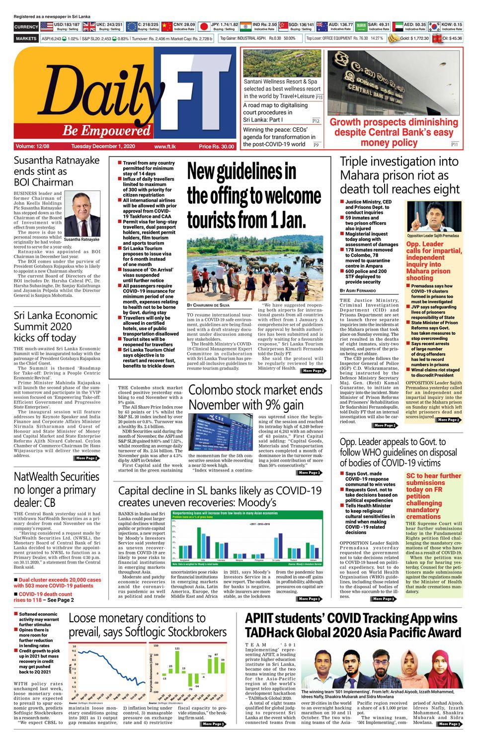 Daily FT-December 01, 2020 Newspaper - Get your Digital Subscription