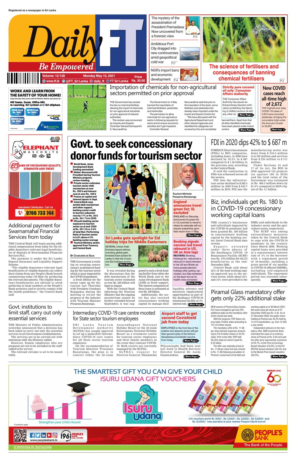 Daily FT-May 10, 2021 Newspaper - Get your Digital Subscription