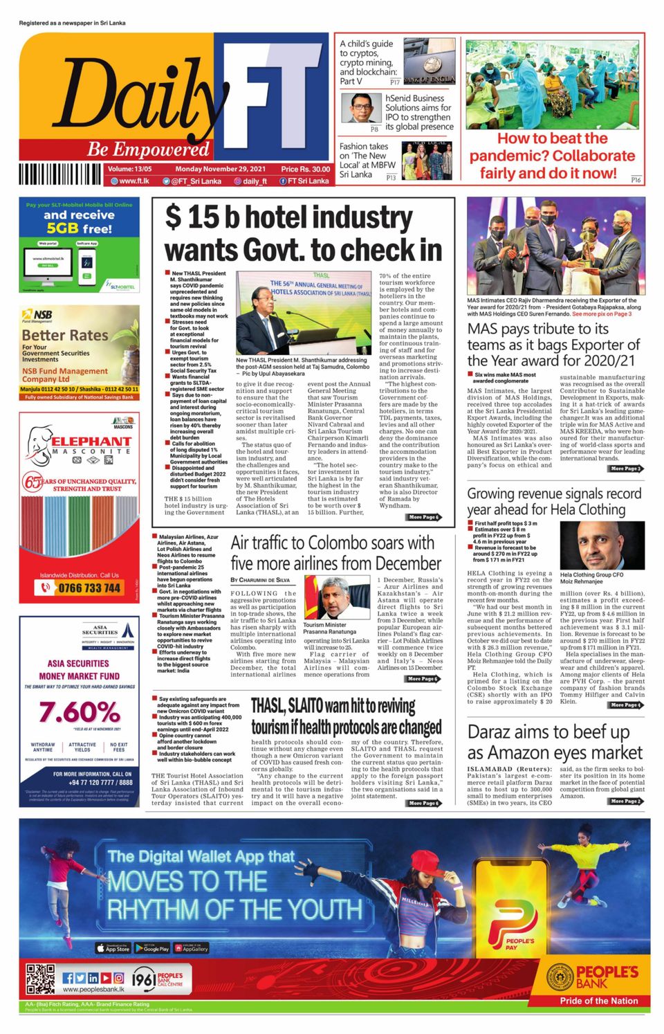 Get digital access to Daily FT - November 29, 2021 issue | Magzter.com