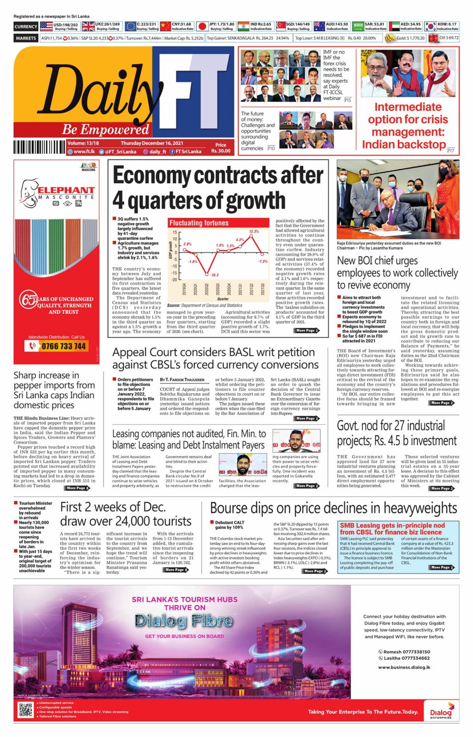 Daily FT-December 16, 2021 Newspaper - Get your Digital Subscription