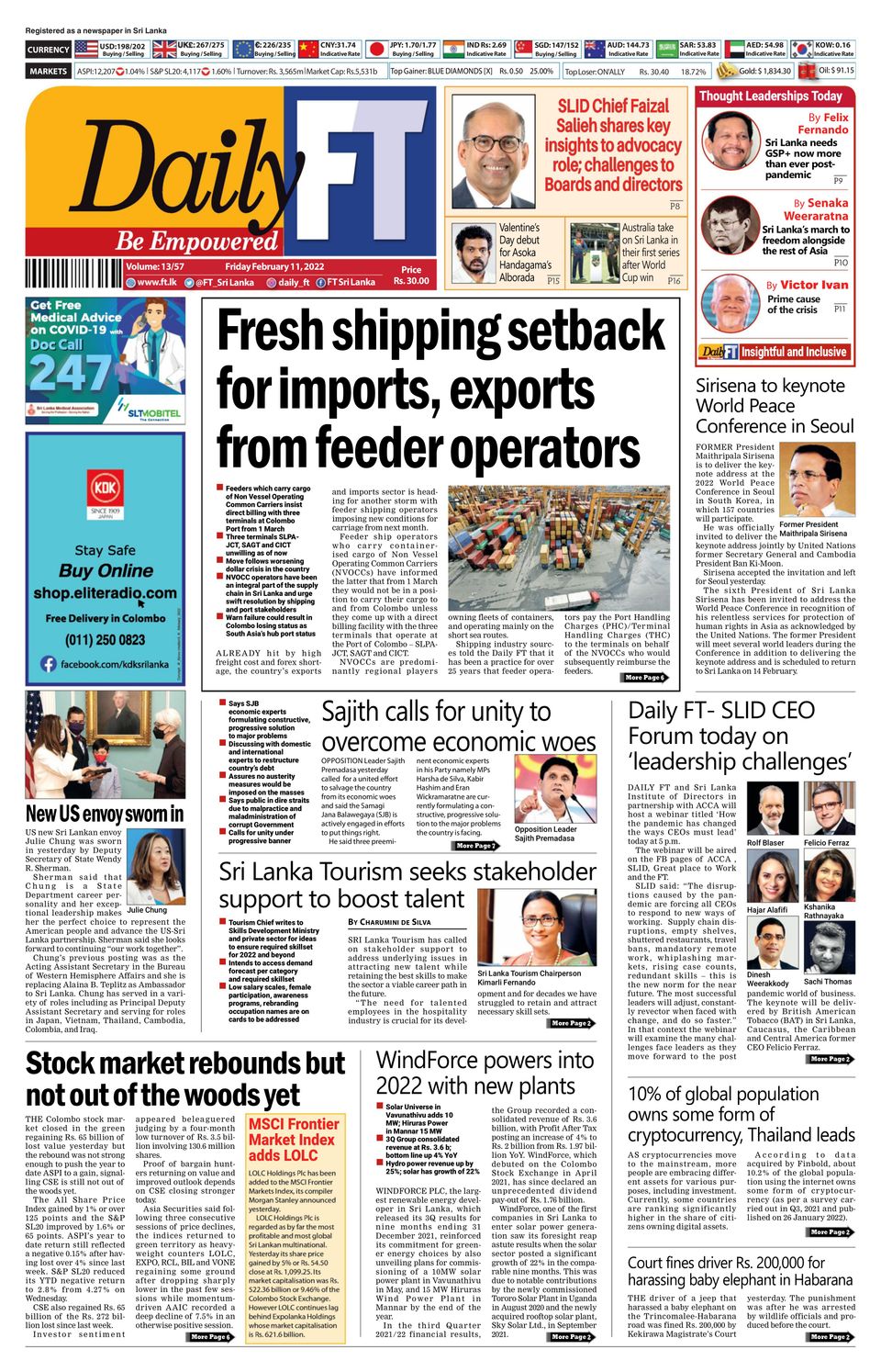 Daily FT-February 11, 2022 Newspaper - Get your Digital Subscription