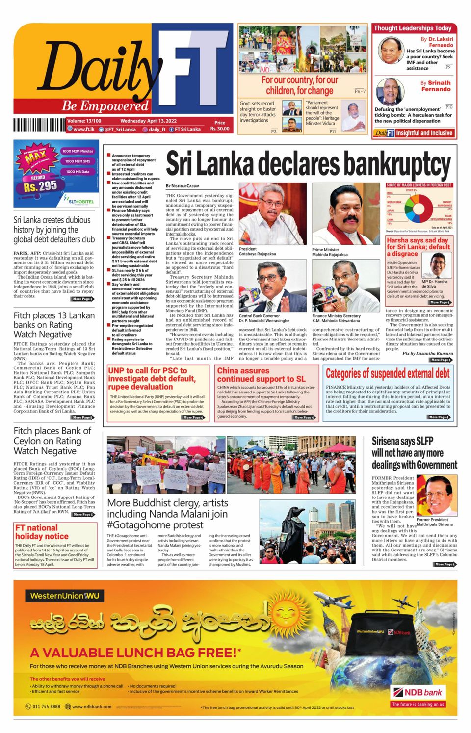 Get digital access to Daily FT - April 13, 2022 issue | Magzter.com