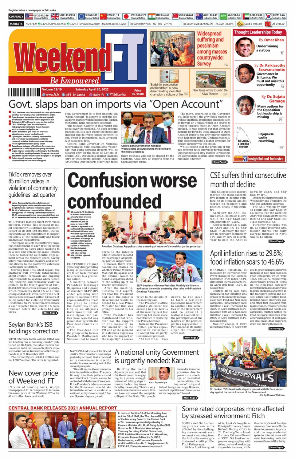 Daily FT-April 30, 2022 Newspaper - Get your Digital Subscription