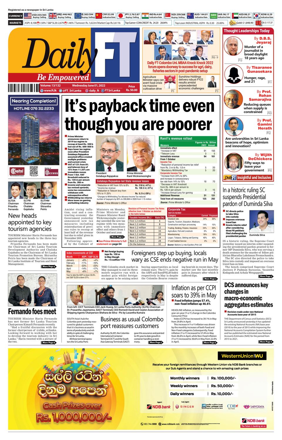 Get digital access to Daily FT - June 01, 2022 issue | Magzter.com