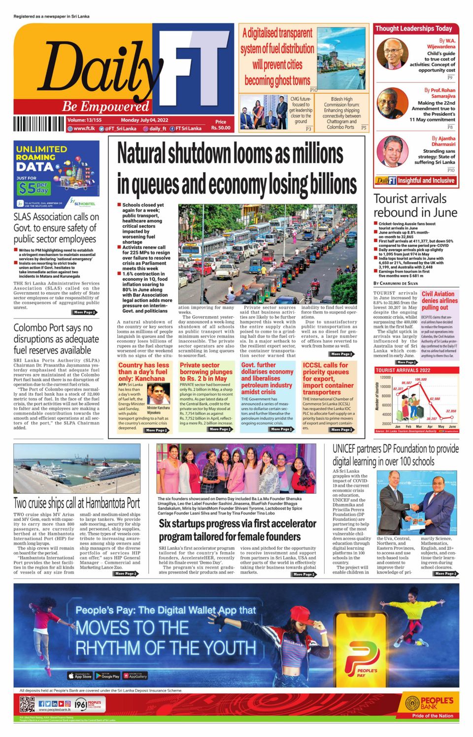 Daily FT-July 04, 2022 Newspaper - Get your Digital Subscription