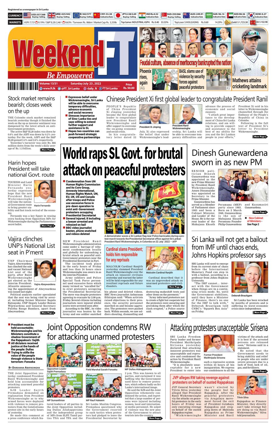 Daily FT-July 23, 2022 Newspaper - Get your Digital Subscription