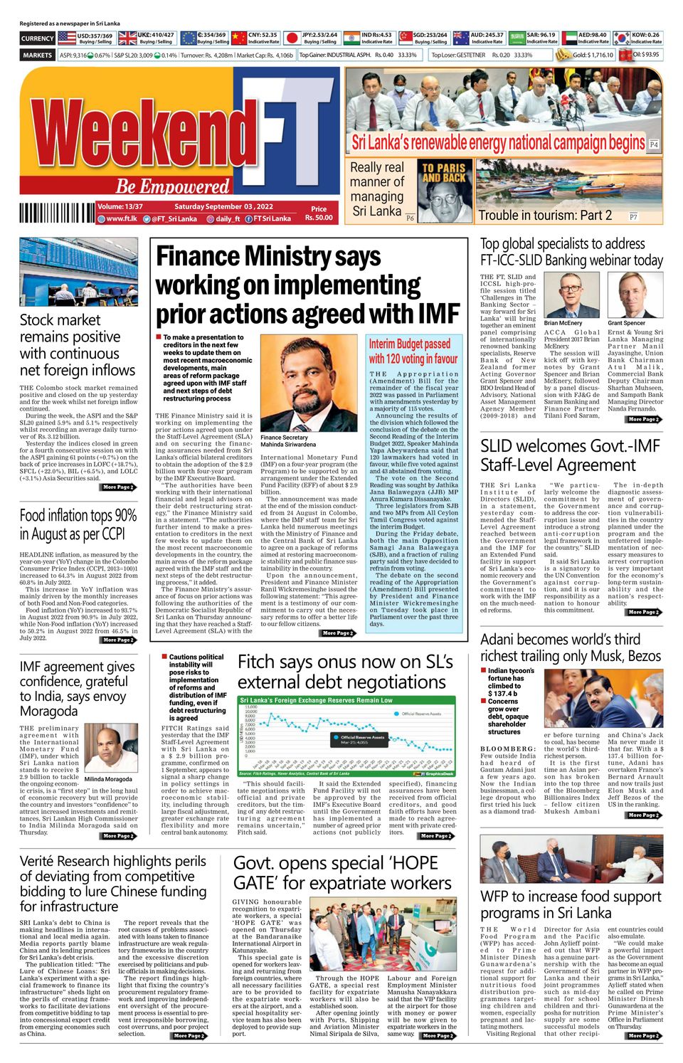 Daily FT-September 03, 2022 Newspaper - Get your Digital Subscription