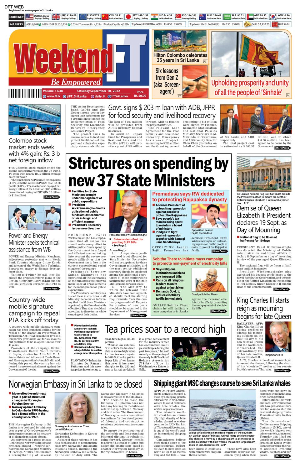 Daily FT-September 10, 2022 Newspaper - Get your Digital Subscription