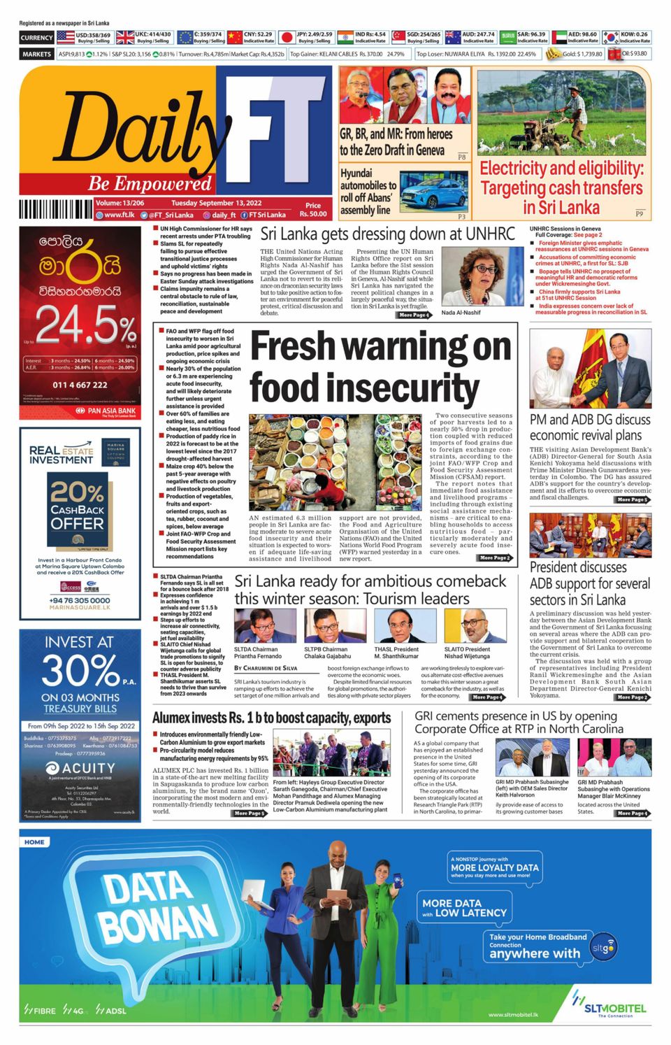 Daily FT-September 13, 2022 Newspaper - Get your Digital Subscription