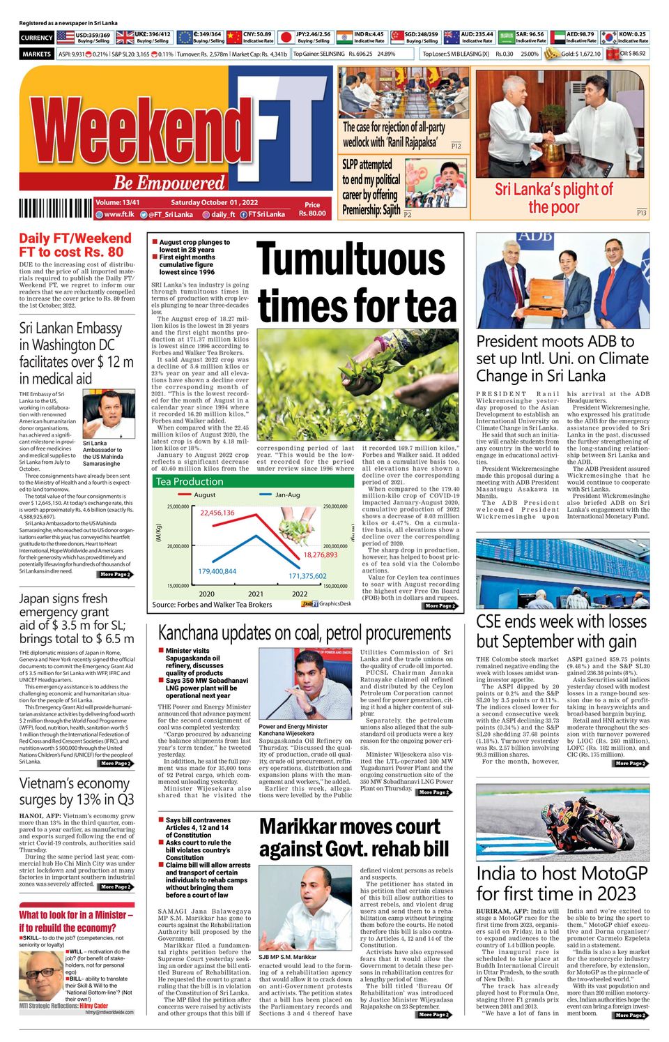 Daily FT-October 01, 2022 Newspaper - Get your Digital Subscription