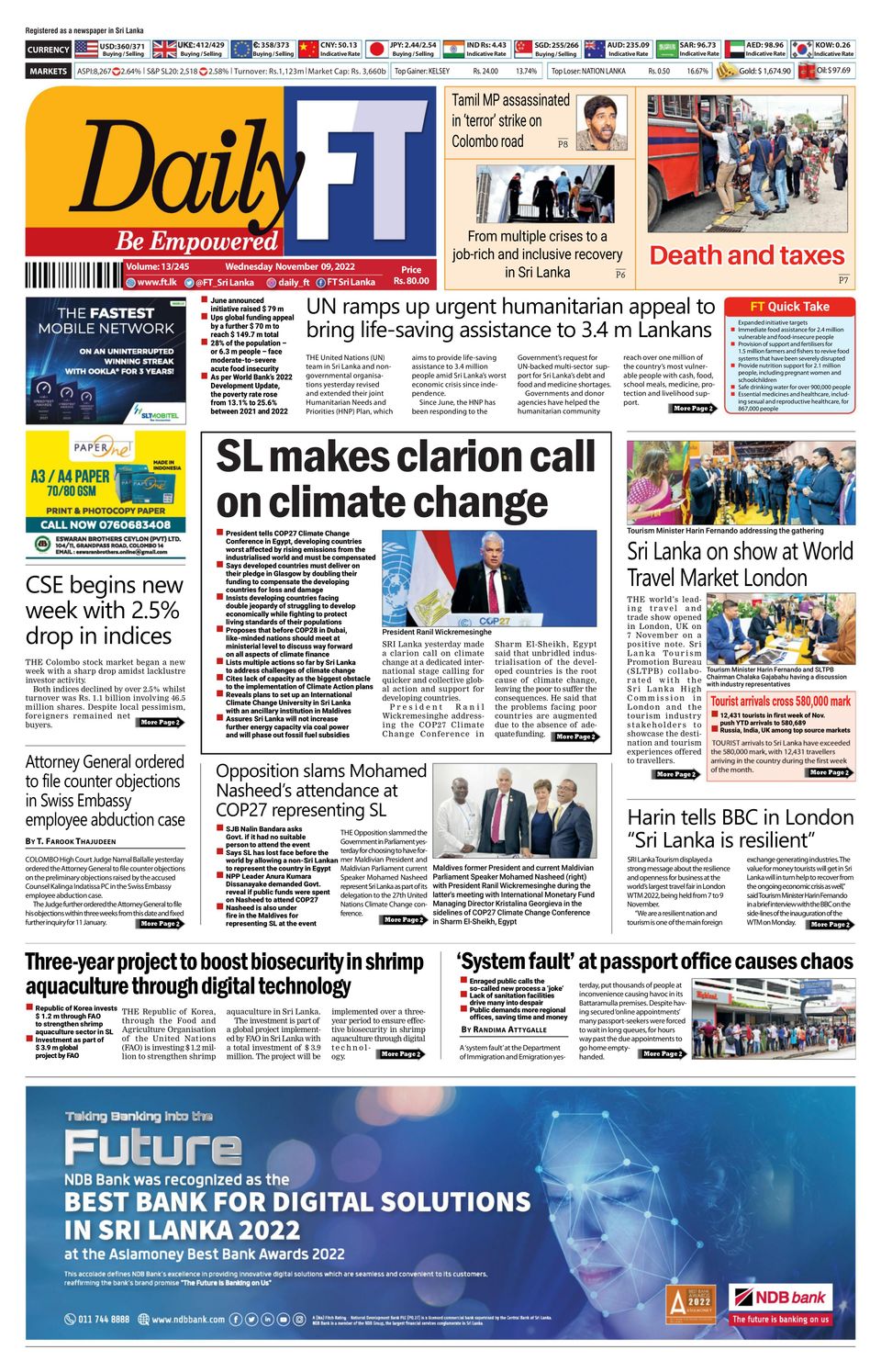 Daily FT-November 09, 2022 Newspaper - Get your Digital Subscription