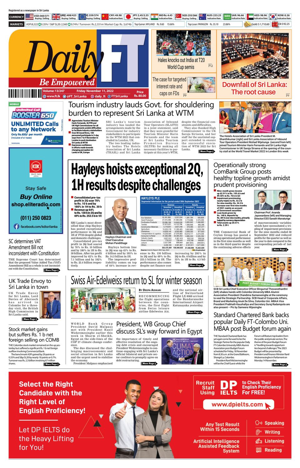 Get digital access to Daily FT - November 11, 2022 issue | Magzter.com