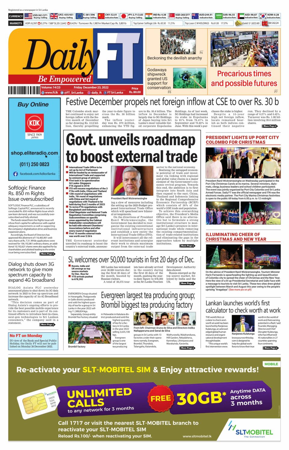 Daily FT-December 23, 2022 Newspaper - Get your Digital Subscription