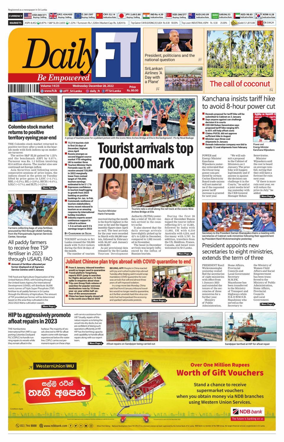Daily FT-December 28, 2022 Newspaper - Get your Digital Subscription