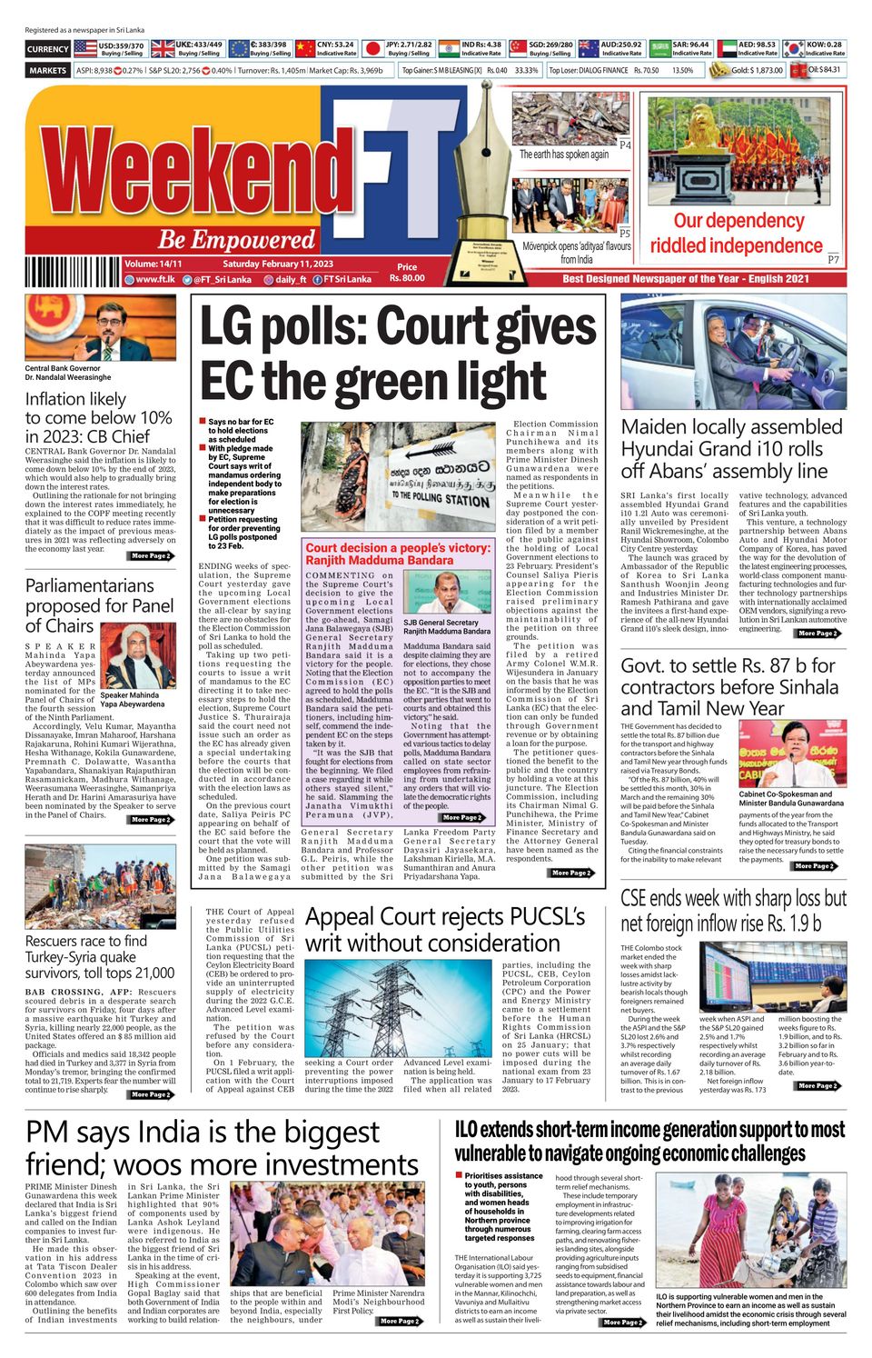 Daily FT-February 11, 2023 Newspaper - Get your Digital Subscription