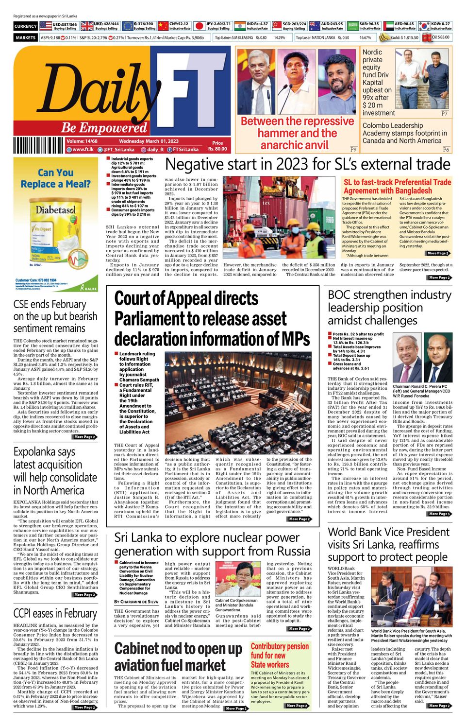Daily FT-March 01, 2023 Newspaper - Get your Digital Subscription
