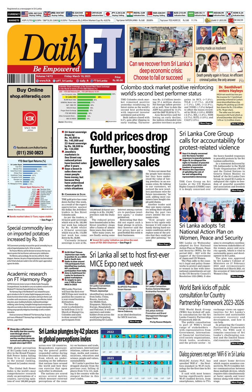Daily FT-March 10, 2023 Newspaper - Get your Digital Subscription