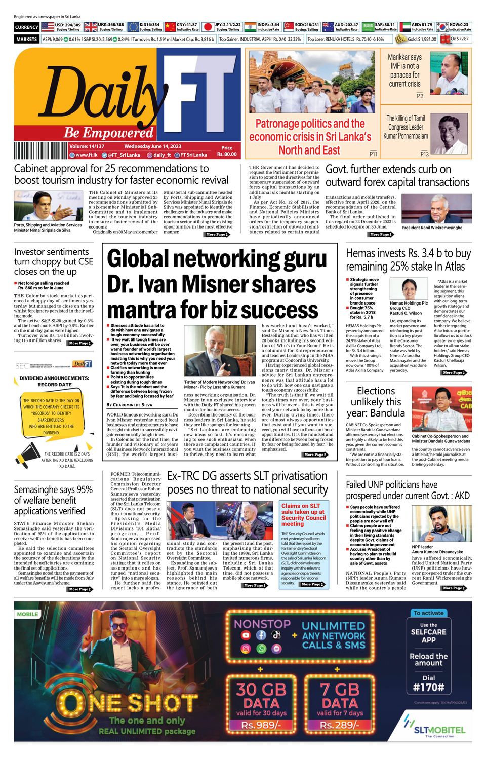 Get digital access to Daily FT - June 14, 2023 issue | Magzter.com