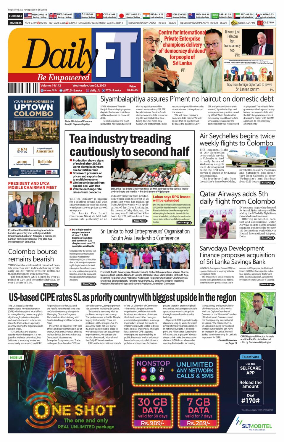 Get digital access to Daily FT - June 21, 2023 issue | Magzter.com