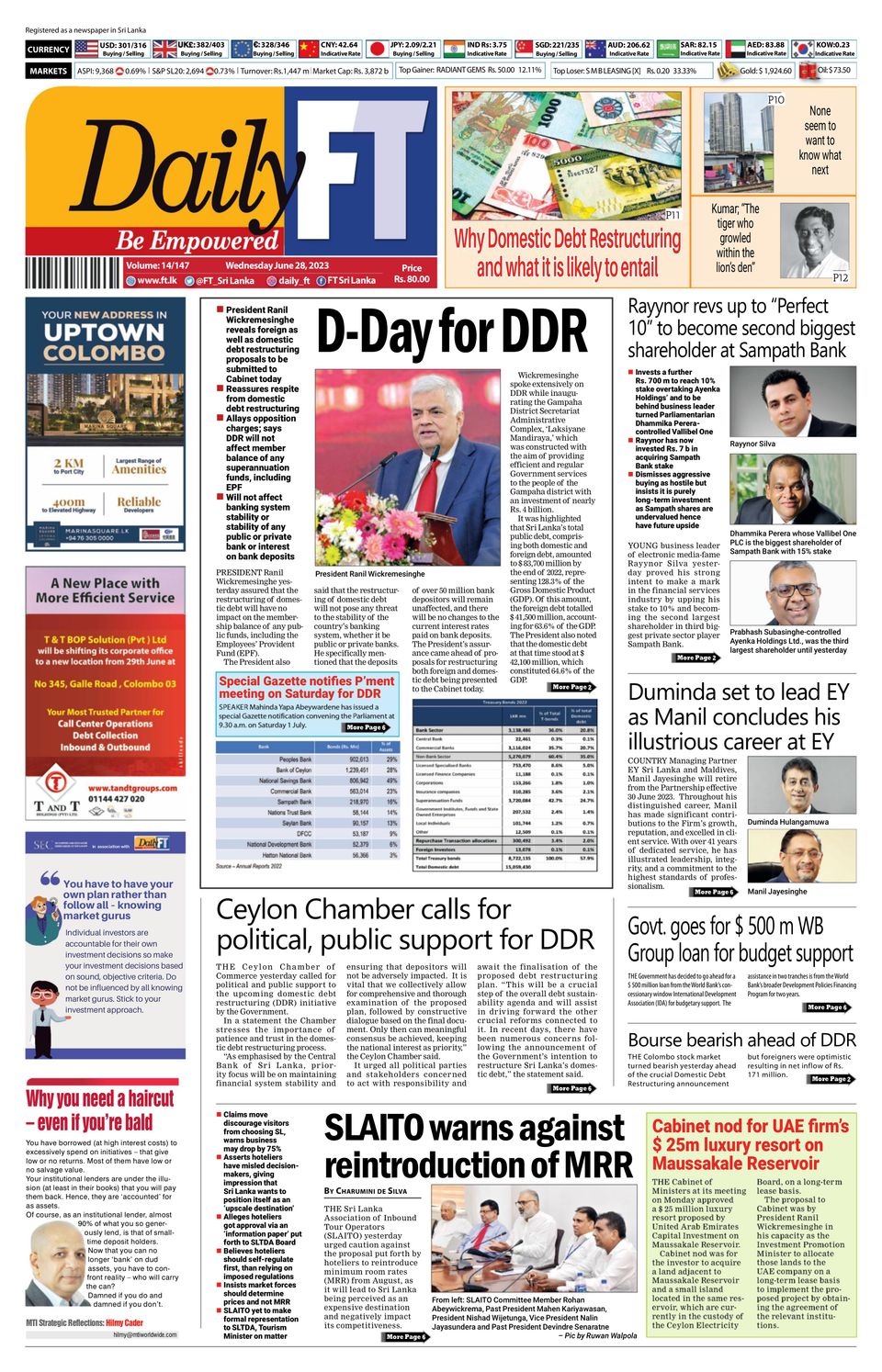 Get digital access to Daily FT - June 28, 2023 issue | Magzter.com