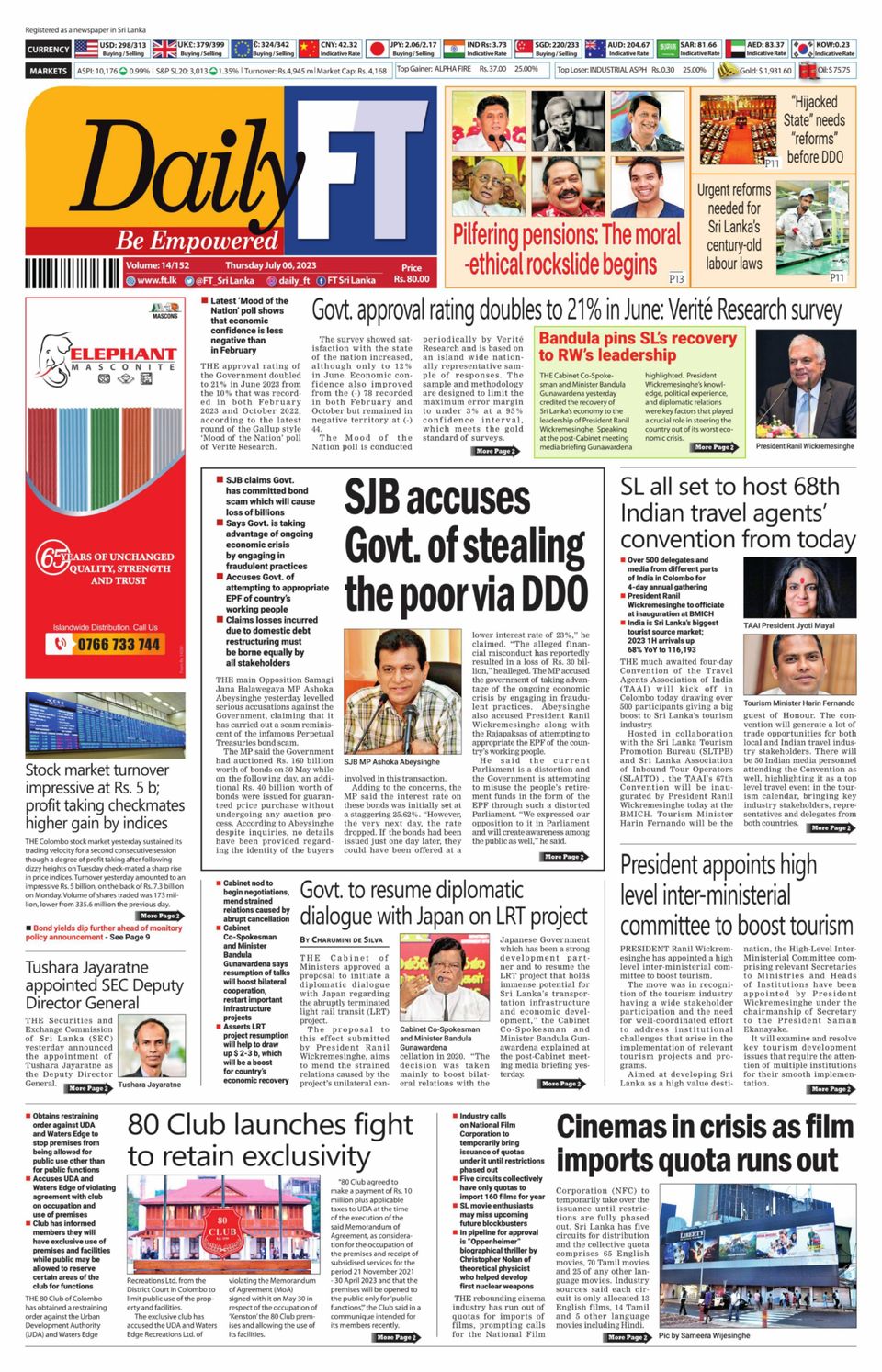 Get digital access to Daily FT - July 06, 2023 issue | Magzter.com