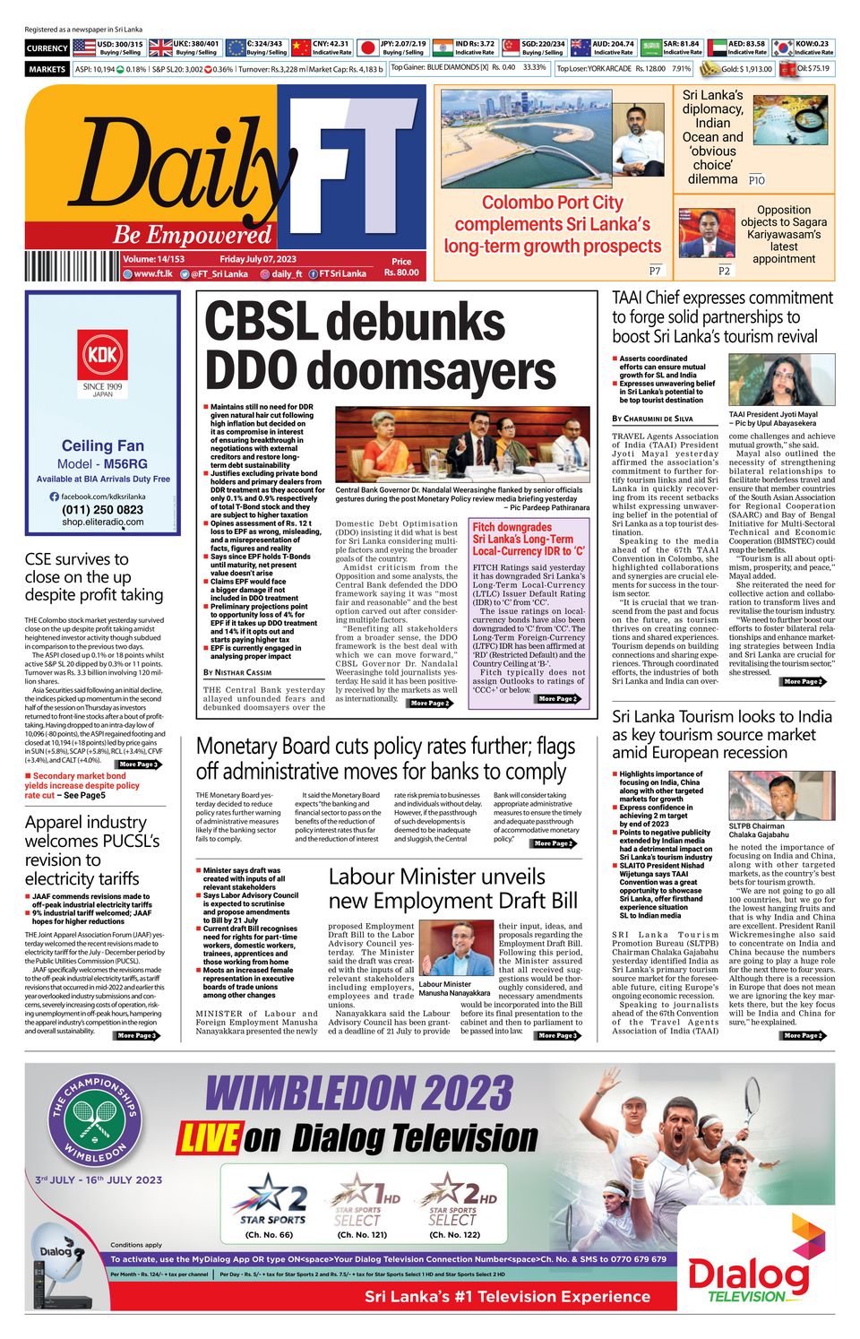 Get digital access to Daily FT - July 07, 2023 issue | Magzter.com