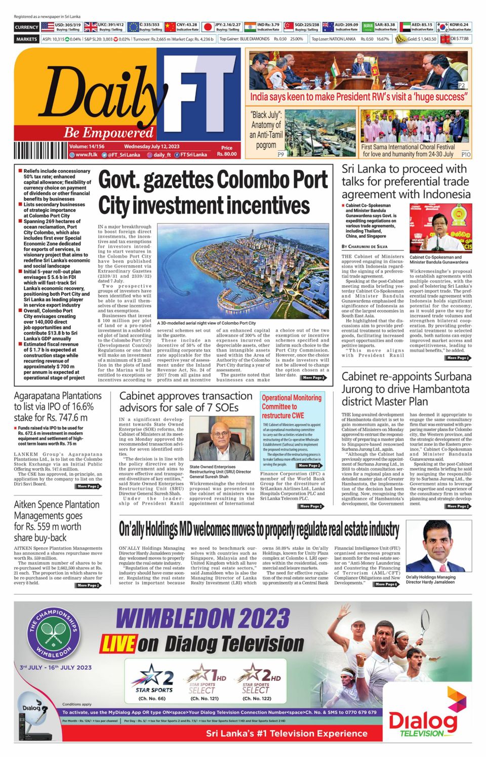Get digital access to Daily FT - July 12, 2023 issue | Magzter.com