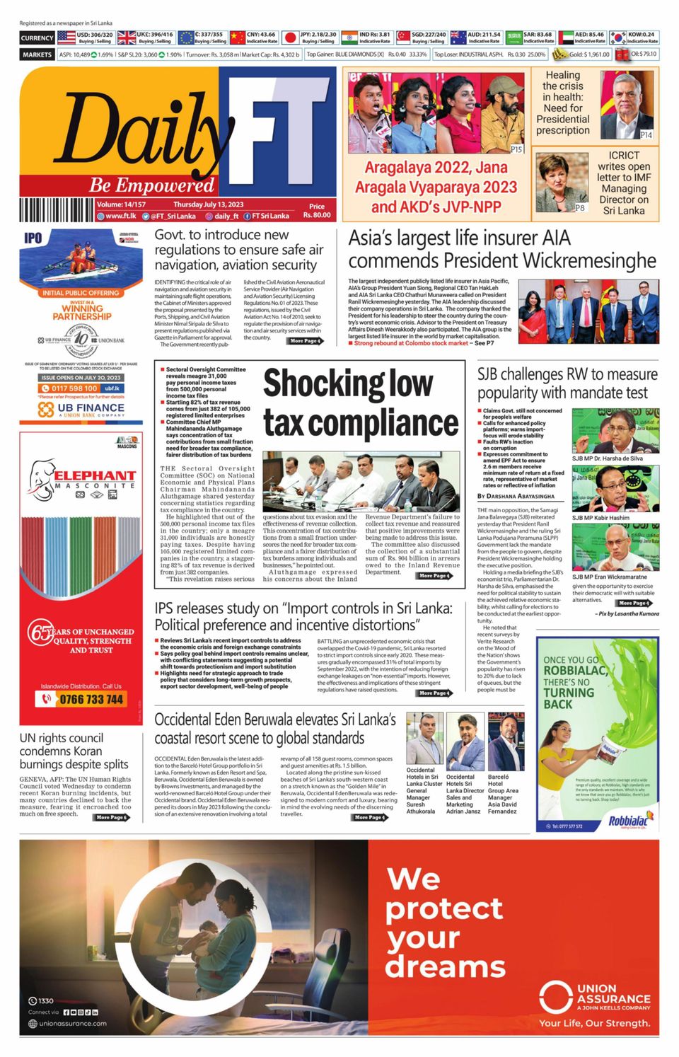 Get digital access to Daily FT - July 13, 2023 issue | Magzter.com