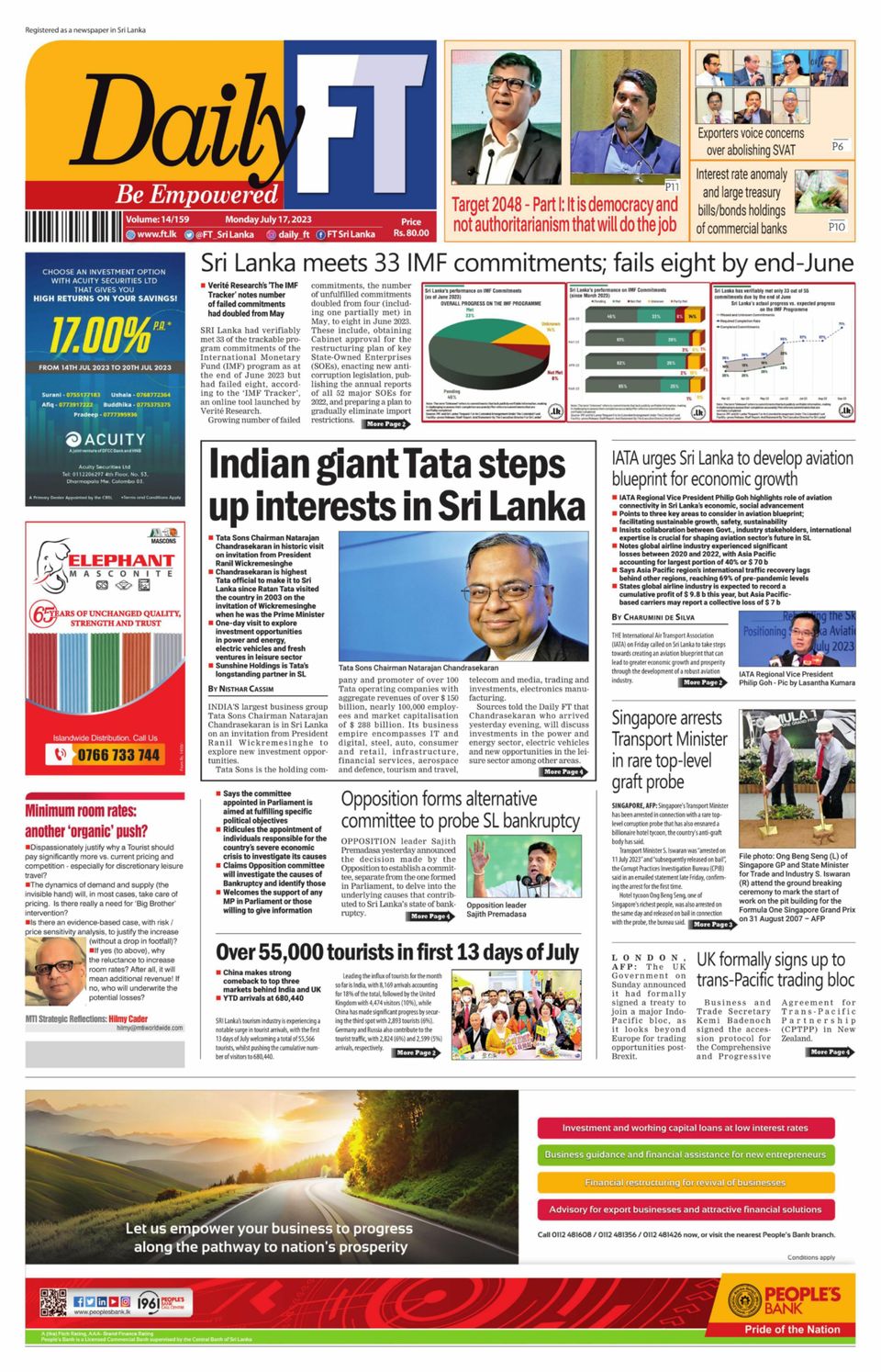 Get digital access to Daily FT - July 17, 2023 issue | Magzter.com
