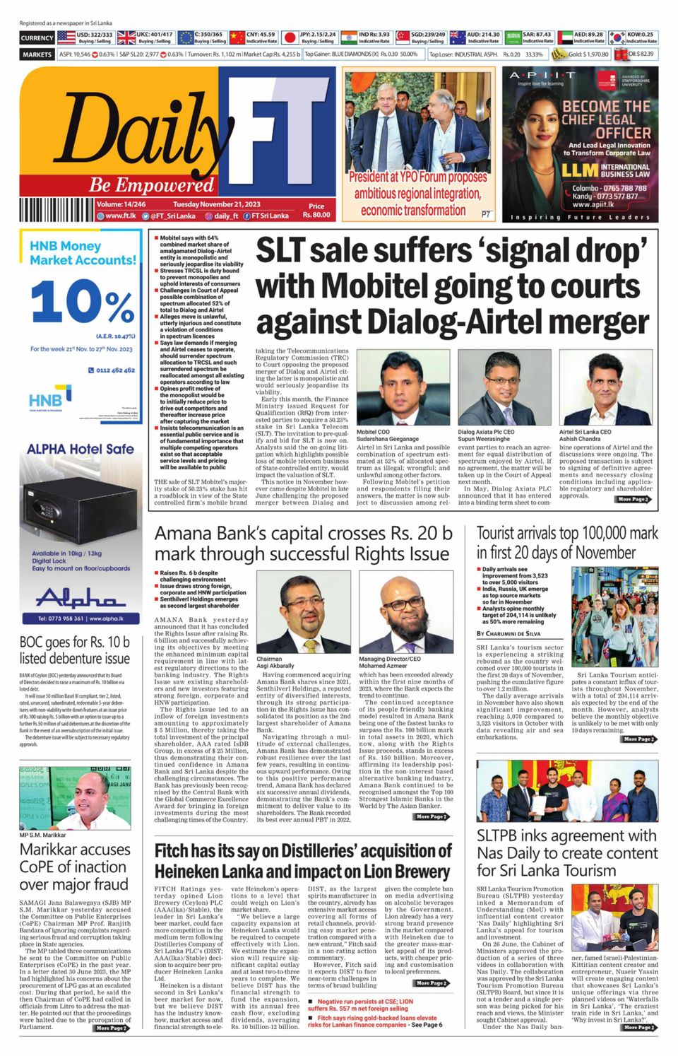 Get digital access to Daily FT - November 21, 2023 issue | Magzter.com