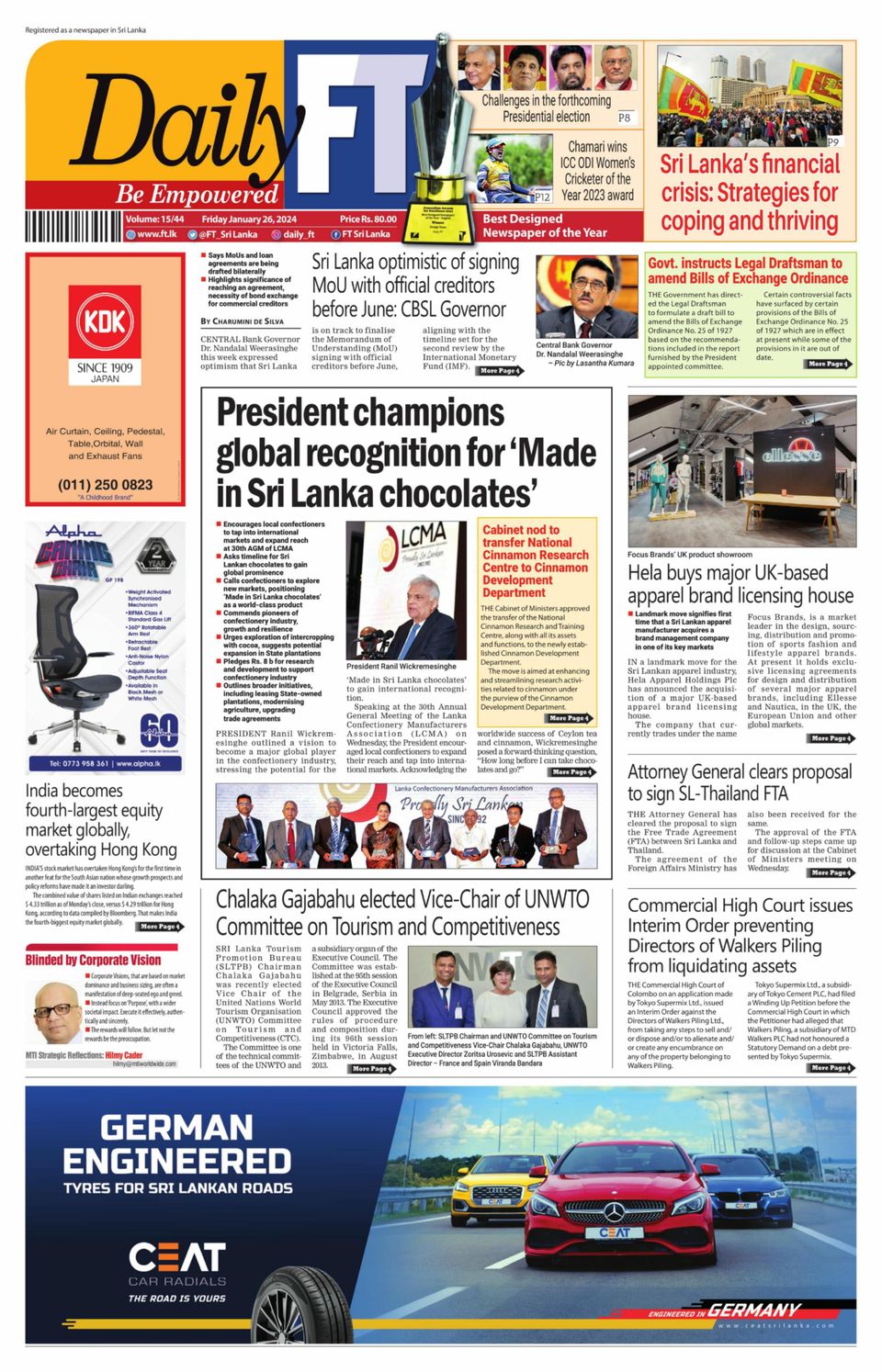 Get digital access to Daily FT - January 26, 2024 issue | Magzter.com
