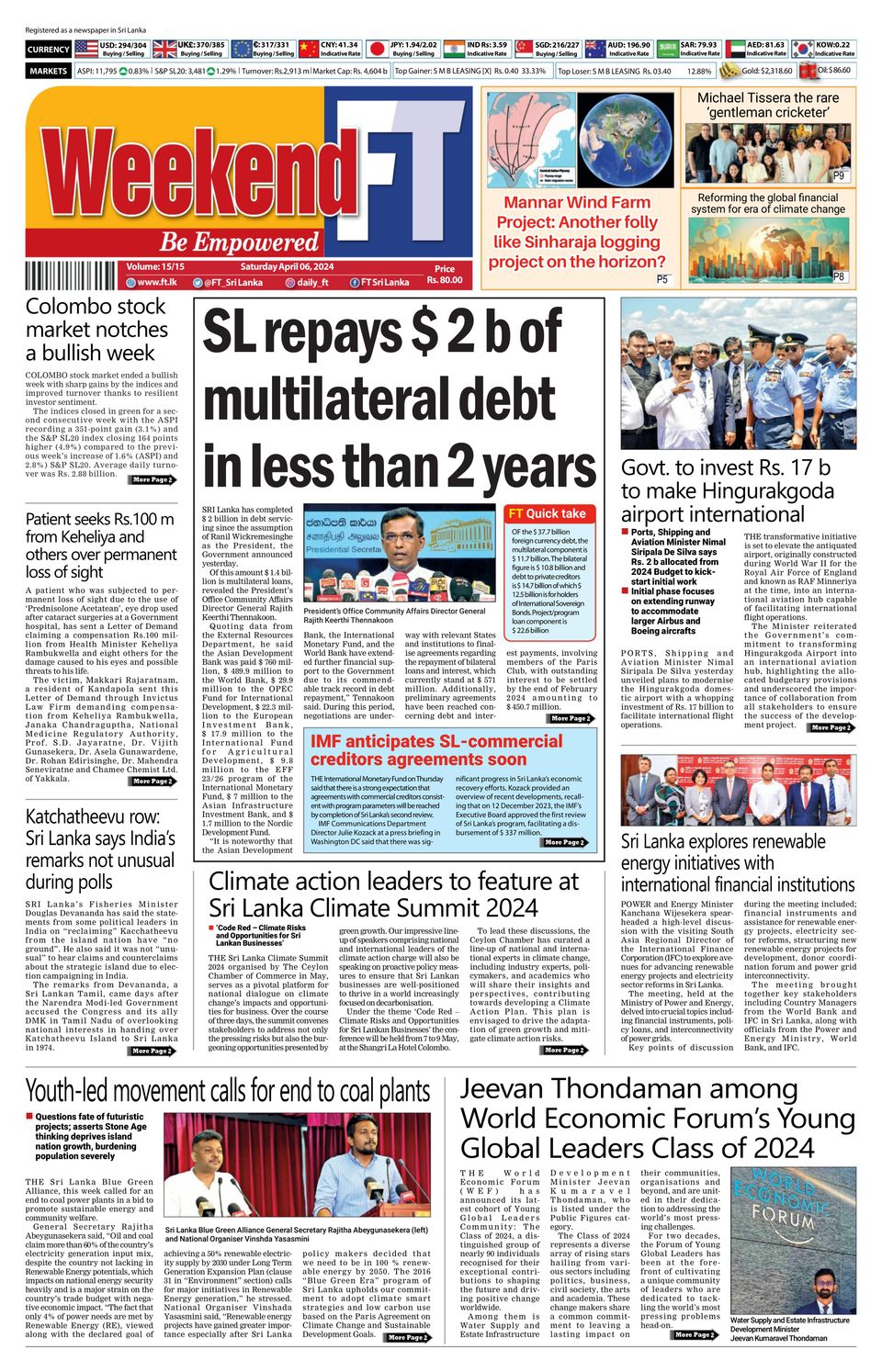 Get digital access to Daily FT - April 06, 2024 issue | Magzter.com