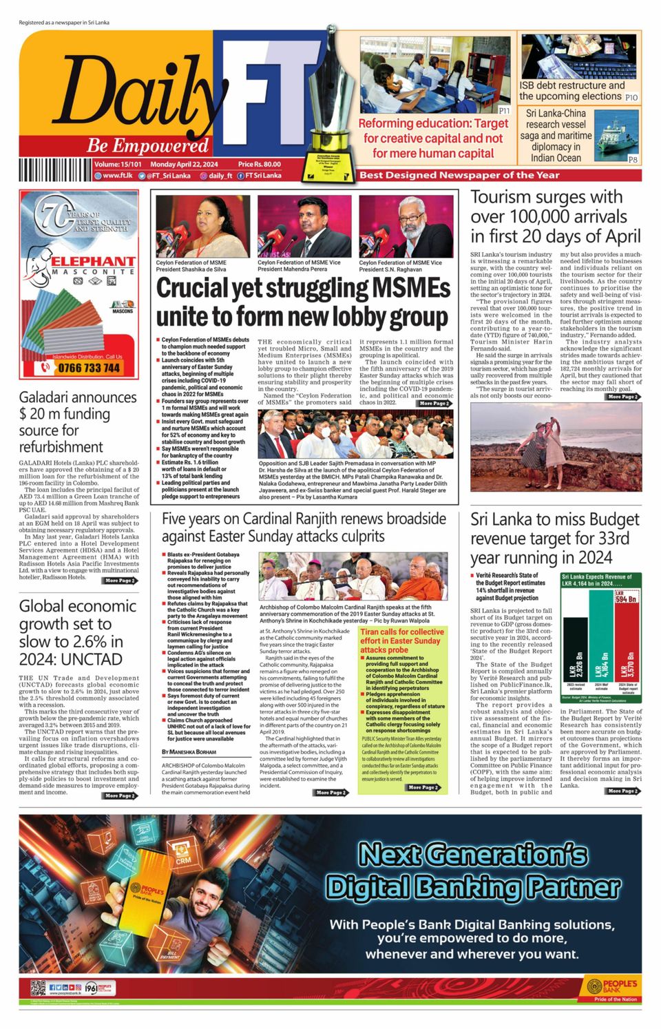 Get digital access to Daily FT - April 22, 2024 issue | Magzter.com