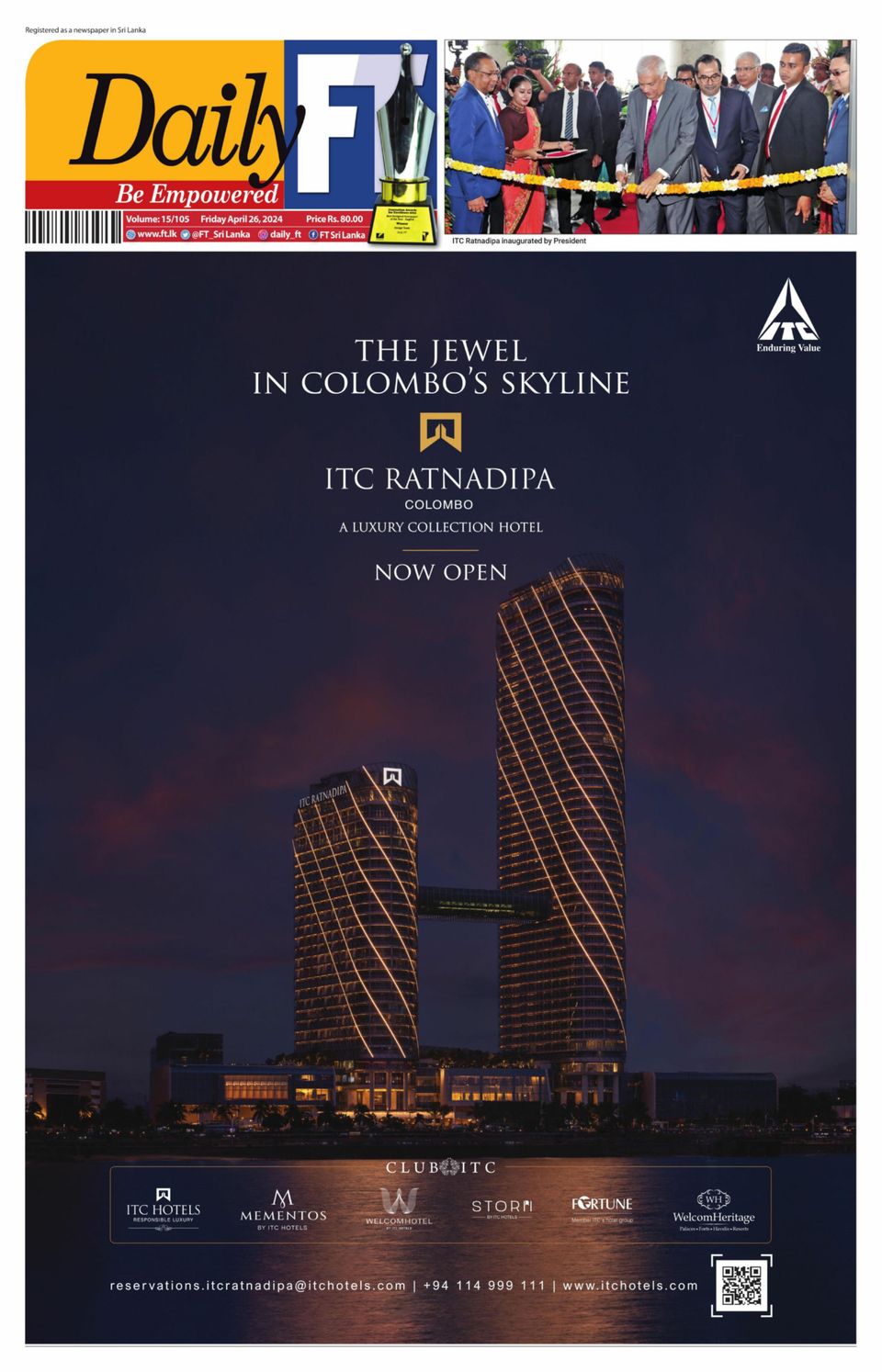 Get digital access to Daily FT - April 26, 2024 issue | Magzter.com