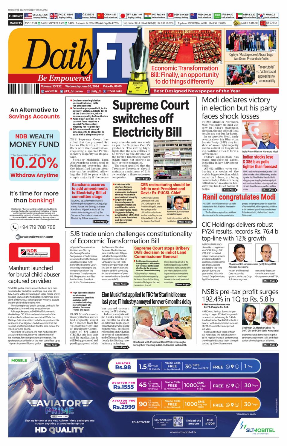 Get digital access to Daily FT - June 05, 2024 issue | Magzter.com