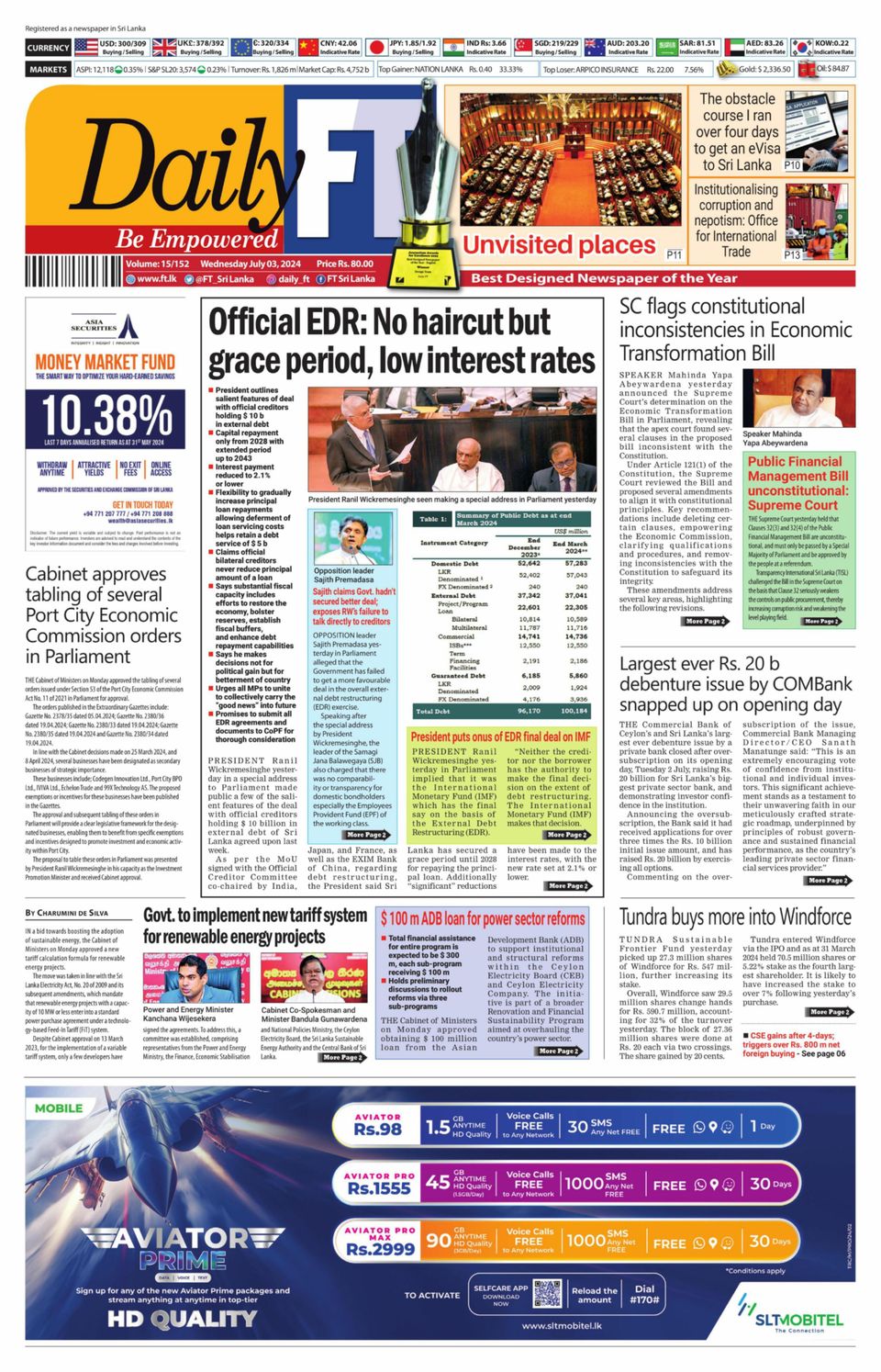 Get digital access to Daily FT - July 03, 2024 issue | Magzter.com