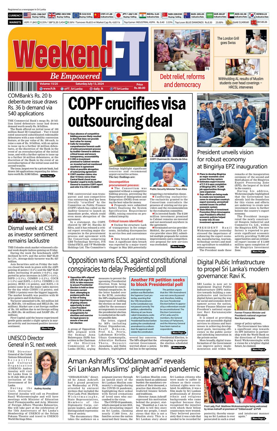 Get digital access to Daily FT - July 13, 2024 issue | Magzter.com