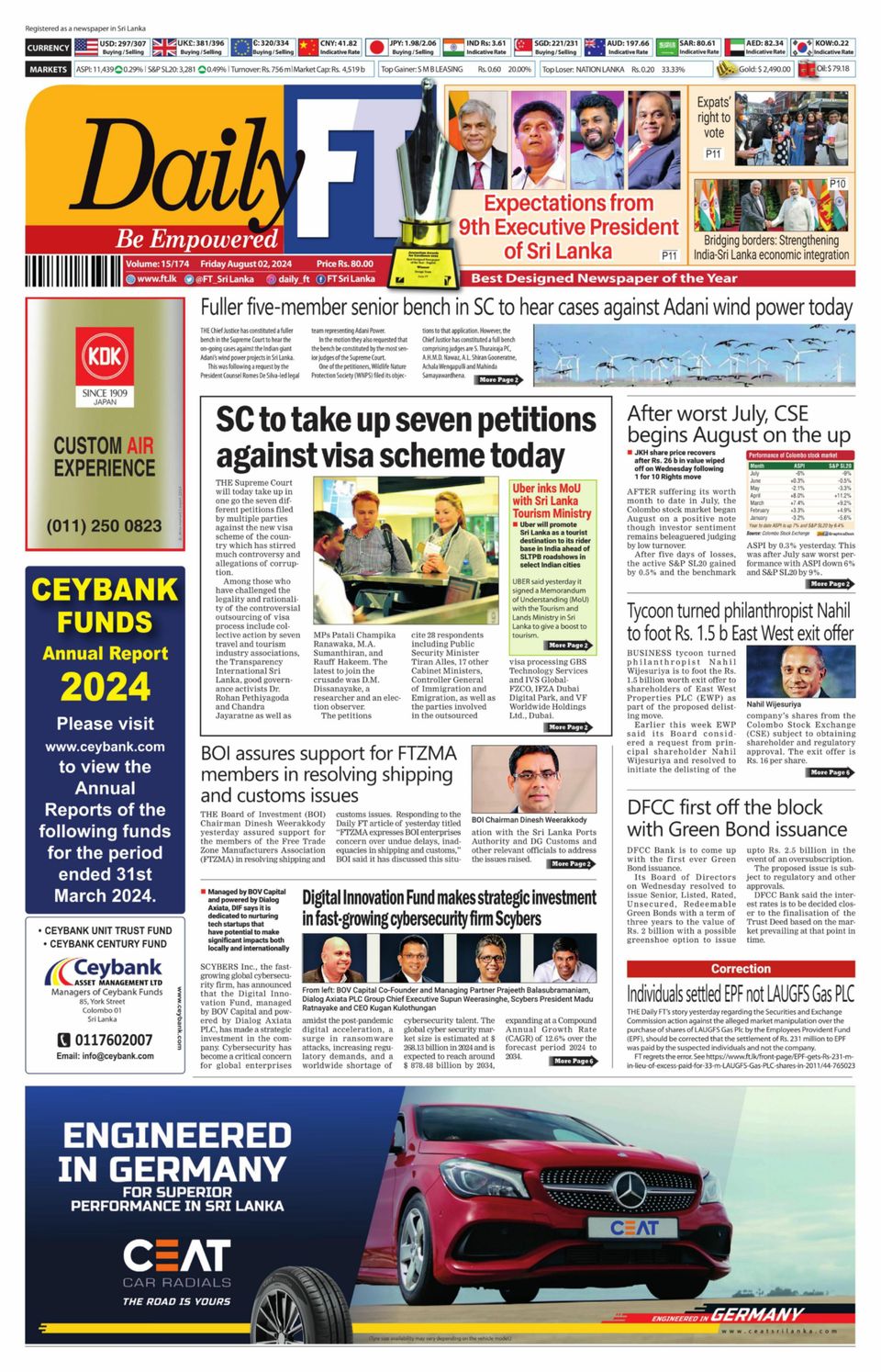 Get digital access to Daily FT - August 02, 2024 issue | Magzter.com