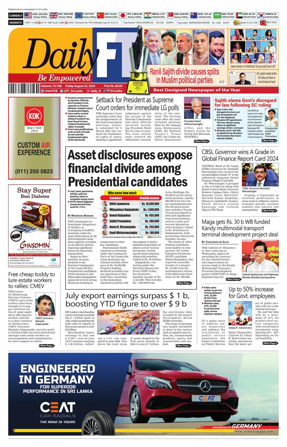 Get digital access to Daily FT - August 23, 2024 issue | Magzter.com