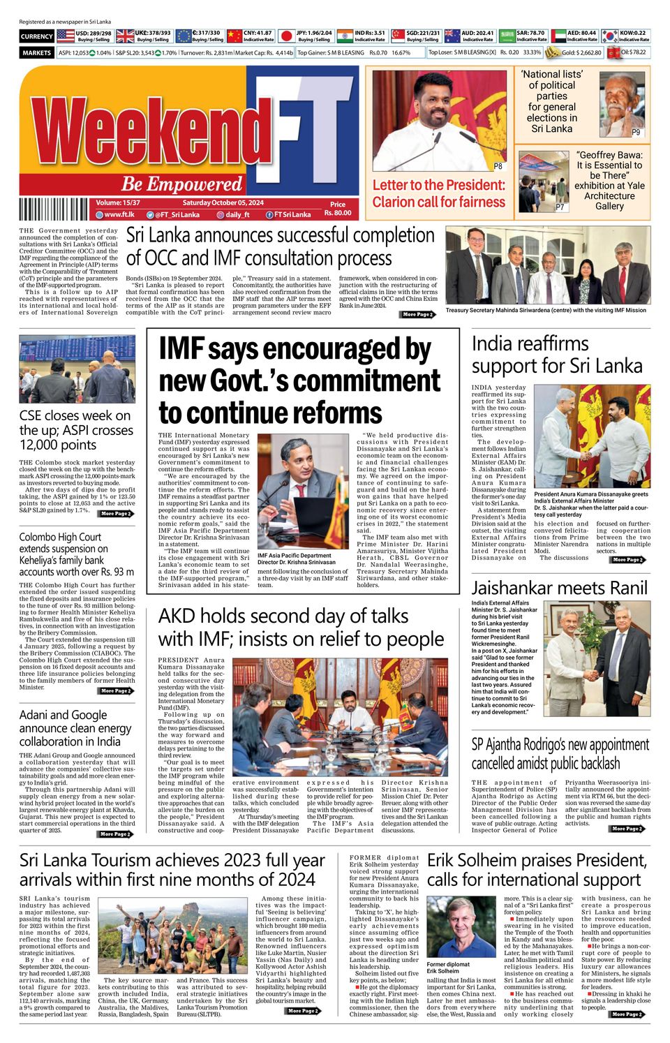 Get digital access to Daily FT - October 05, 2024 issue | Magzter.com
