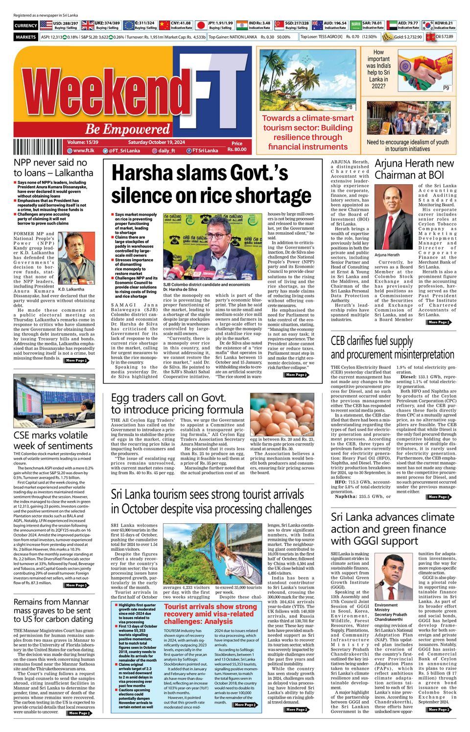 Get digital access to Daily FT - October 19, 2024 issue | Magzter.com