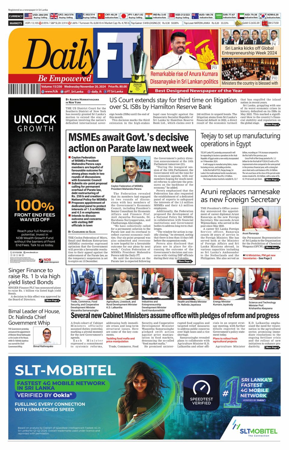 Get digital access to Daily FT - November 20, 2024 issue | Magzter.com